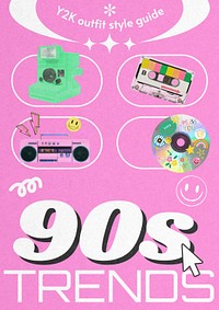 90s fashion trends poster template | Free Editable Template - rawpixel