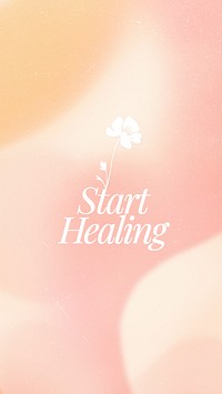 Healing mobile wallpaper template | Premium Editable Template - rawpixel