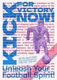 Football competition poster template, editable | Premium Editable ...