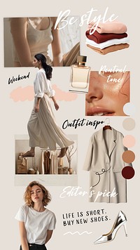 Beige fashion & beauty mood | Premium Moodboard Maker - rawpixel