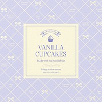 Cupcakes label template, editable design | Premium Editable Template ...