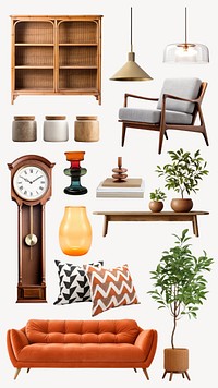 Editable home decoration elements set | Premium Editable Design - rawpixel