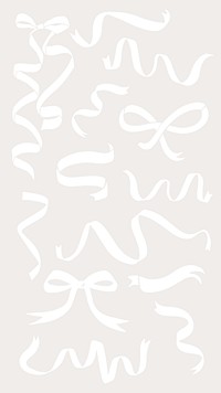 Editable white ribbon set | Premium Editable Design - rawpixel
