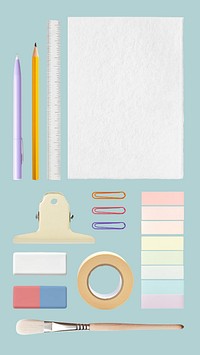 Stationary collection isolated element set | Premium Editable Design ...