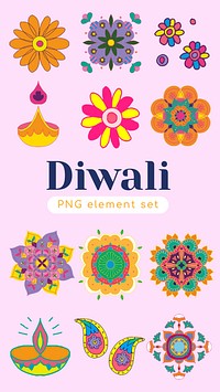 Diwali set, editable design element | Premium Editable Design - rawpixel