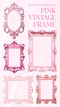 Editable pink vintage frame design | Premium Editable Design - rawpixel
