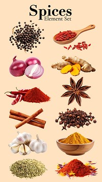 Editable Organic spice design element | Premium Editable Design - rawpixel