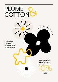 Florist poster template | Free Photo - rawpixel