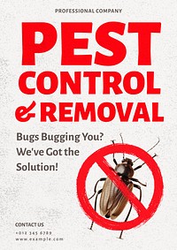 Pest control poster template | Free Photo - rawpixel