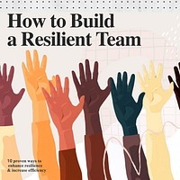 Resilient team Instagram post template | Free Photo - rawpixel