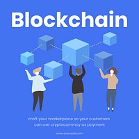 Blockchain Instagram post template | Free Photo - rawpixel