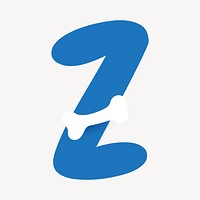 Letter Z blue font illustration | Free Photo Illustration - rawpixel