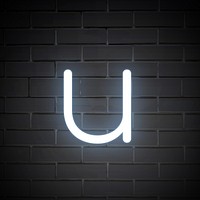 Letter u white alphabet illustration | Free Photo Illustration - rawpixel