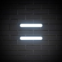 Equal sign white neon illustration | Free Photo Illustration - rawpixel