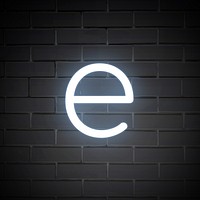 Letter e white alphabet illustration | Free Photo Illustration - rawpixel