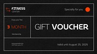 Gym membership voucher template design | Free Photo - rawpixel