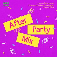 After party songs cover template | Free Photo - rawpixel