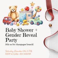 Baby shower Instagram post template | Free Photo - rawpixel