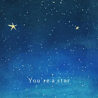 You're star Instagram post template | Free Photo - rawpixel