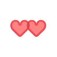 Overlapping hearts love symbol | Free Photo Illustration - rawpixel