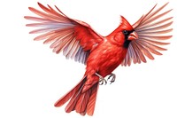 Flying Cardinal cardinal bird animal. | Free Photo Illustration - rawpixel