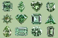 Green diamond element set | Free Photo - rawpixel