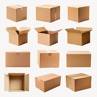 Cardboard parcel box design element | Free Photo - rawpixel