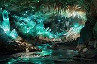 Magical glowing crystal cave | Premium Photo - rawpixel