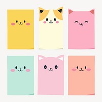 Cute cat sticky notes illustration | Free Photo - rawpixel