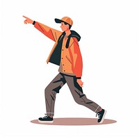 Man walking pointing direction | Free Photo Illustration - rawpixel