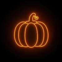 Glowing pumpkin neon illustration | Free Photo Illustration - rawpixel