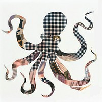 Octopus collage cutout invertebrate reptile | Free Photo Illustration ...