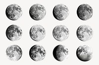 Full moon design element set | Free Photo - rawpixel