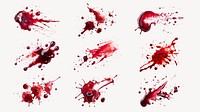Blood splatter design element set | Premium Photo - rawpixel