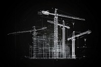 Digital construction site blueprint architectural | Free Photo ...