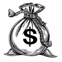 Money bag sketch illustration | Free Photo Illustration - rawpixel