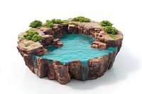 Real flat floating island rock | Free Photo - rawpixel