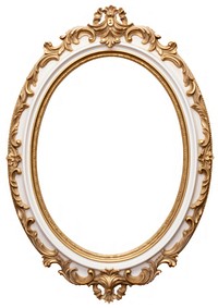 Oval Rococo white gold photo | Premium Photo - rawpixel