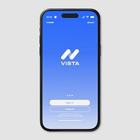 Modern mobile app login screen | Premium PSD Mockup - rawpixel