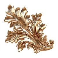 Rococo leaf pattern gold white | Premium Photo Illustration - rawpixel