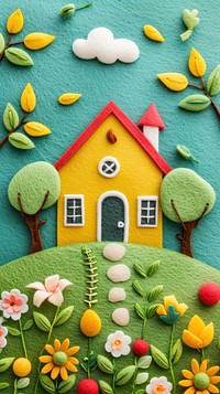 Wallpaper felt school art pattern | Free Photo - rawpixel