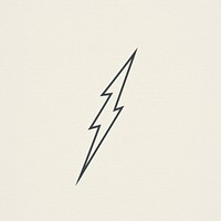 Lightning icon drawing text calligraphy. | Premium Photo Illustration ...