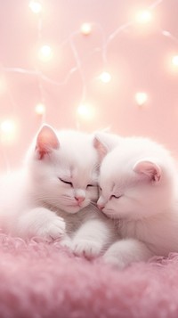 Cute 2 cats hugging animal | Premium Photo Illustration - rawpixel