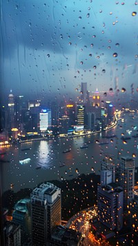 Rain scene city architecture metropolis | Free Photo - rawpixel