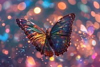 Butterfly glitter animal insect. | Premium Photo - rawpixel