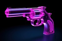 Neon gun wireframe handgun weapon | Free Photo Illustration - rawpixel