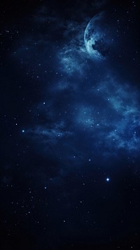 Blue wallpaper moon backgrounds astronomy. | Premium Photo - rawpixel