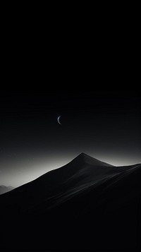 Mountain moon astronomy outdoors nature | Free Photo - rawpixel