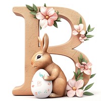 Easter letter B mammal easter | Free Photo Illustration - rawpixel