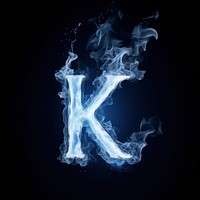 Blue flame letter K burning | Premium Photo Illustration - rawpixel